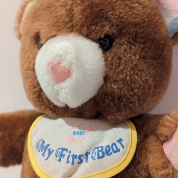 Toys | American Greetings Plush Brown Teddy My First Bear Amtoy 1982 ...